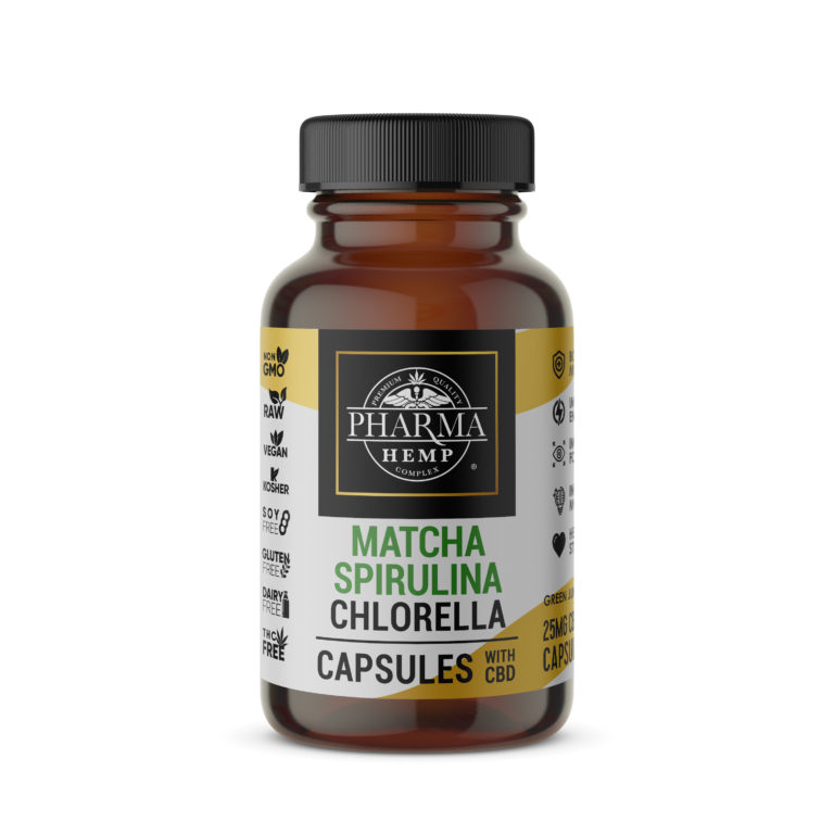Hemp CBD Oil Turmeric Capsules – 25mg/30ct - Hemp Health Inc