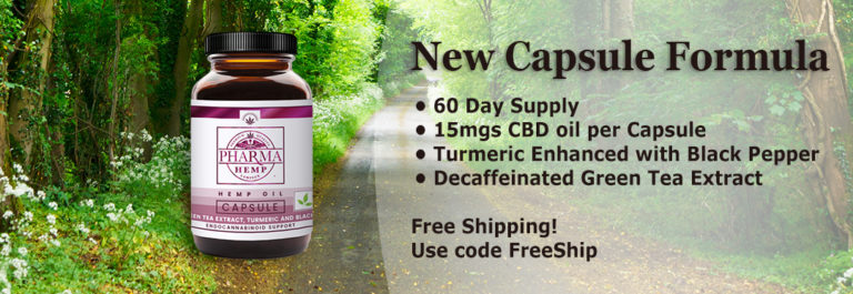 Hemp CBD Oil Turmeric Capsules – 15mg/60ct - Hemp Health Inc