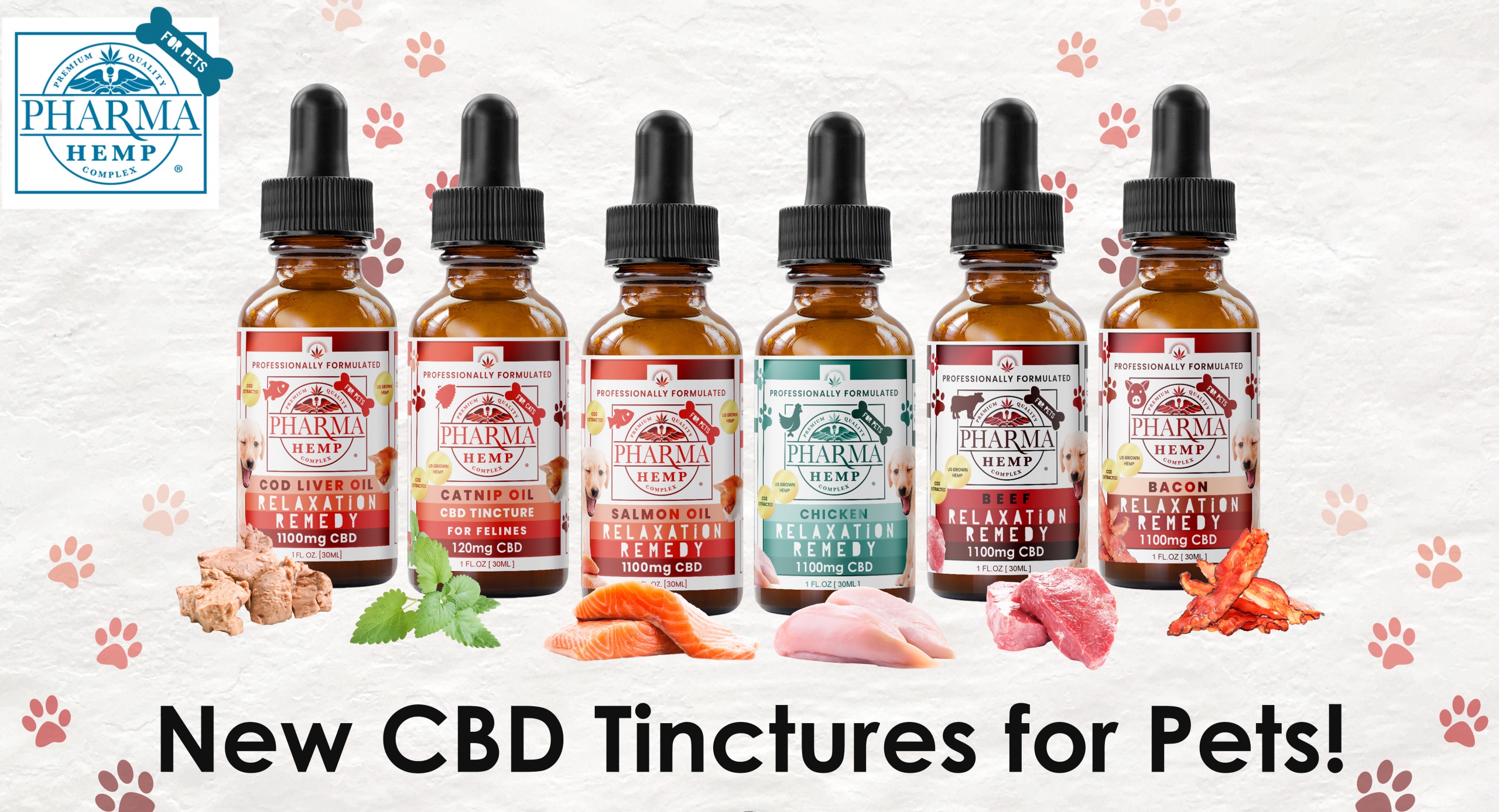 Hemp Health Inc - New Savory Meat Flavored CBD Tinctures For Pets